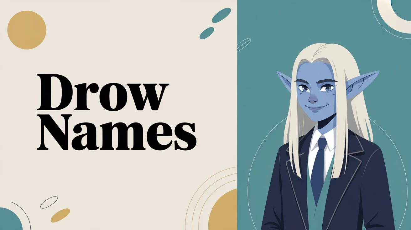 900+ Drow Names (for 2025–2026)