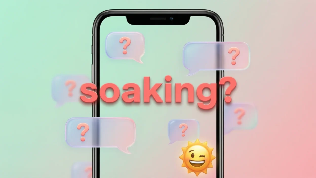 What Does Soaking Mean? A Guide to This Internet Slang